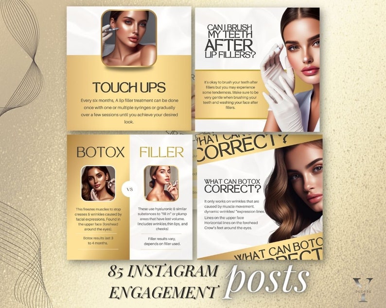 Botox and Filler Instagram Post Nurse Injector Instagram Spa Template ...