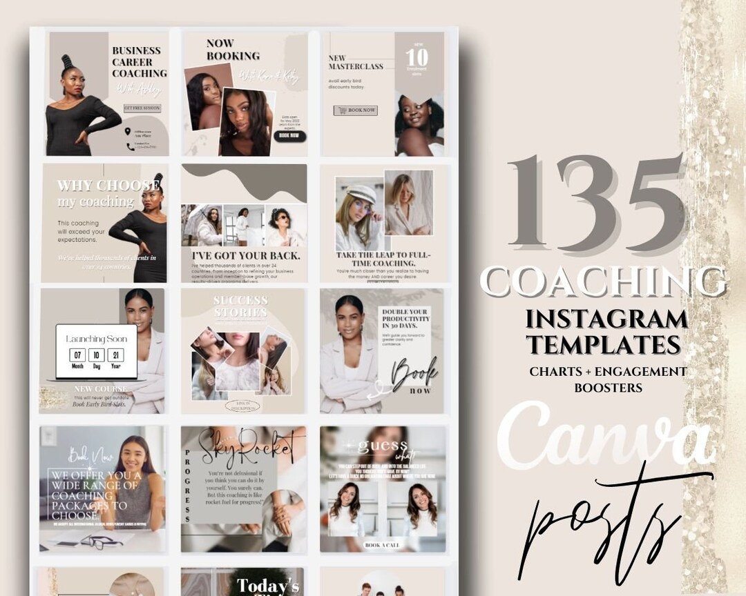 Coaching Templates Instagram, Ig Templates for Coaches Canva Coaching ...