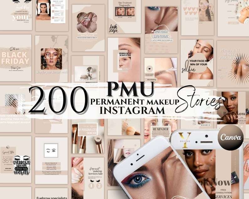 Pmu Instagram Post Permanent Makeup Pmu Instagram Story - Etsy