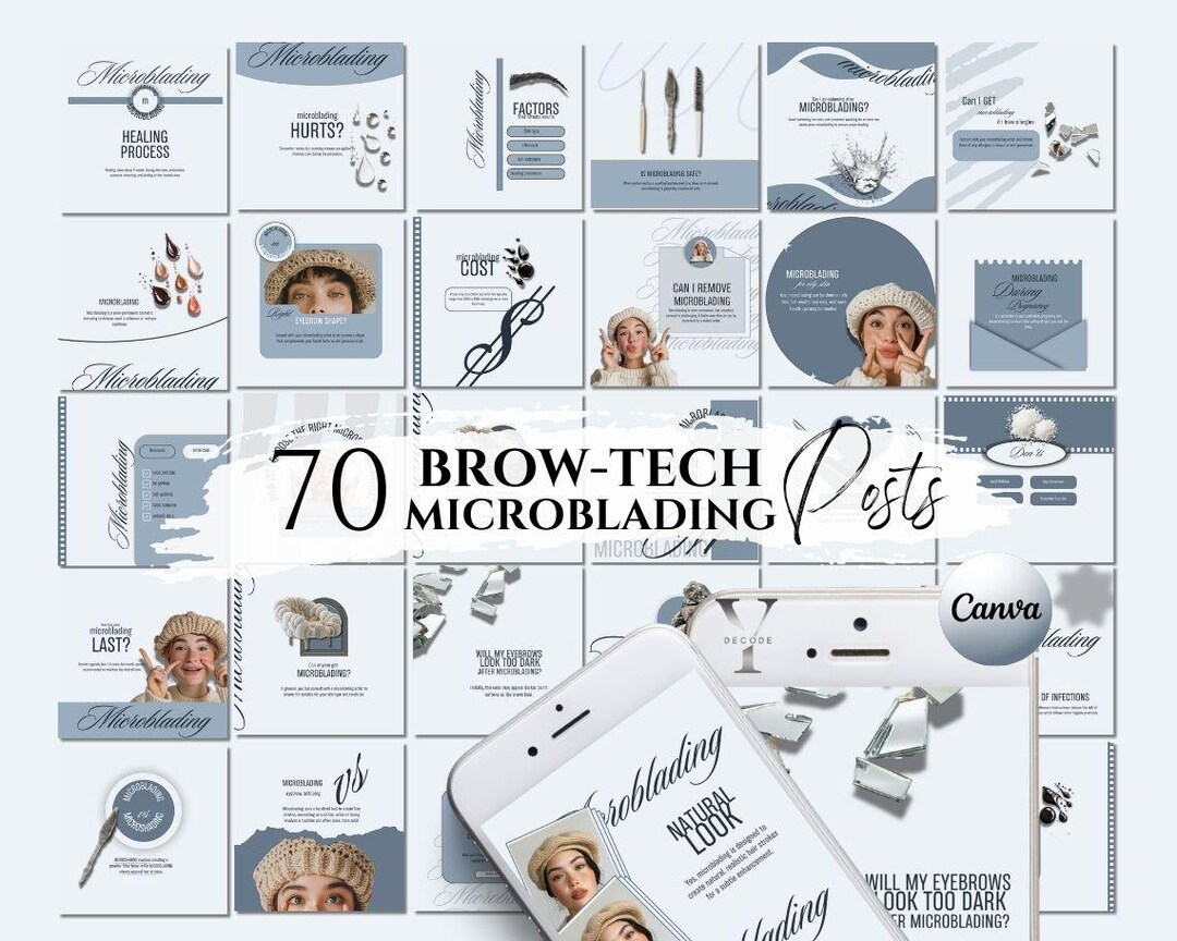 Brows Microblading Instagram Template Eyebrow Tattoo Microblading ...