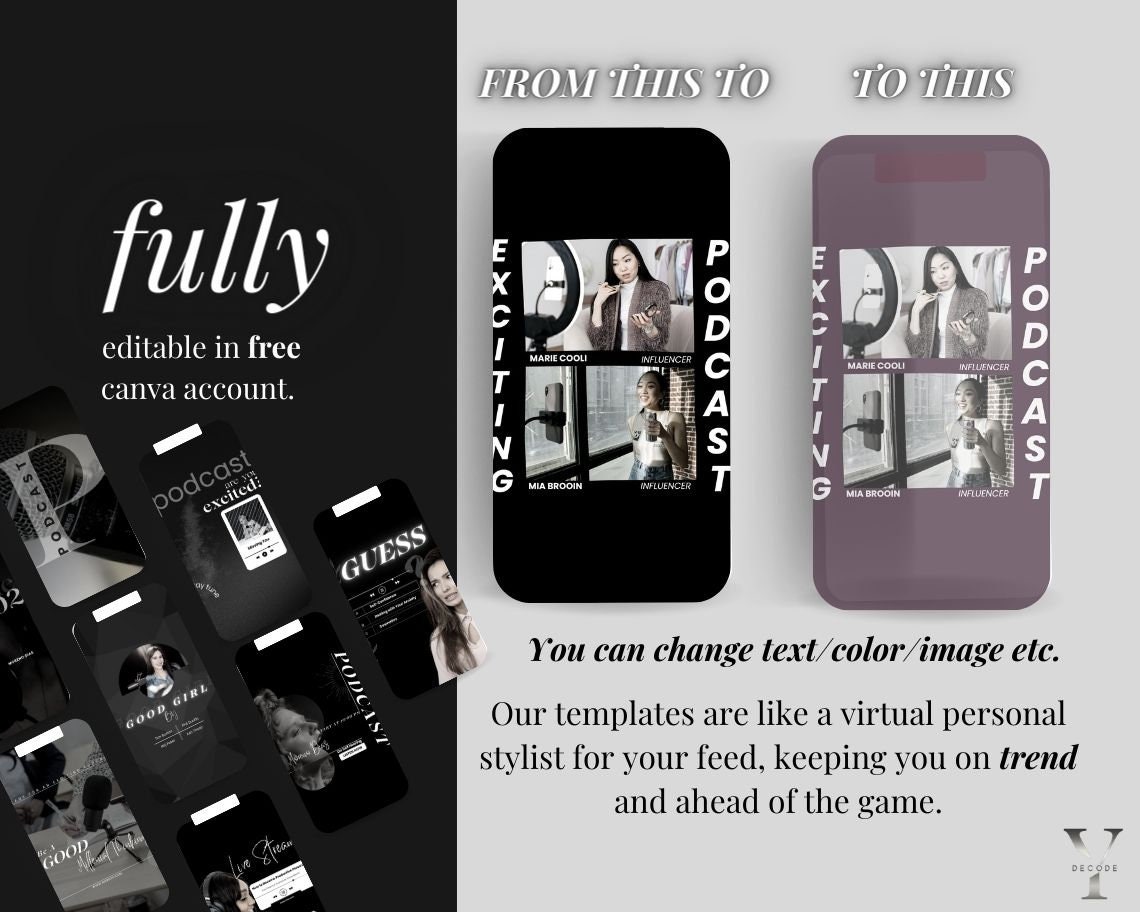 Podcast Template Podcast Instagram Template Podcast Cover Podcast Flyer ...