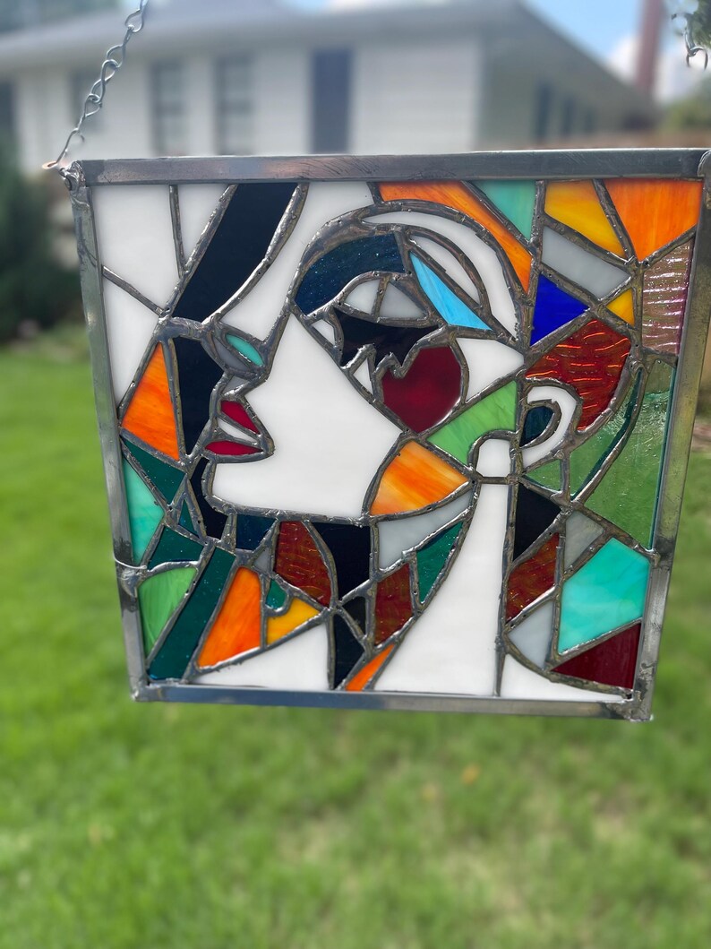 Stained Glass Face - Etsy