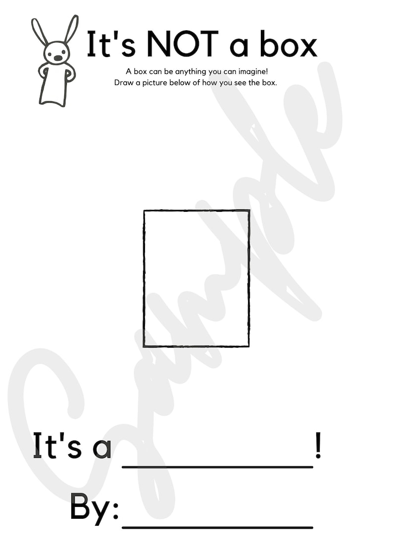 NOT a BOX Activity Worksheet Bundle - Etsy