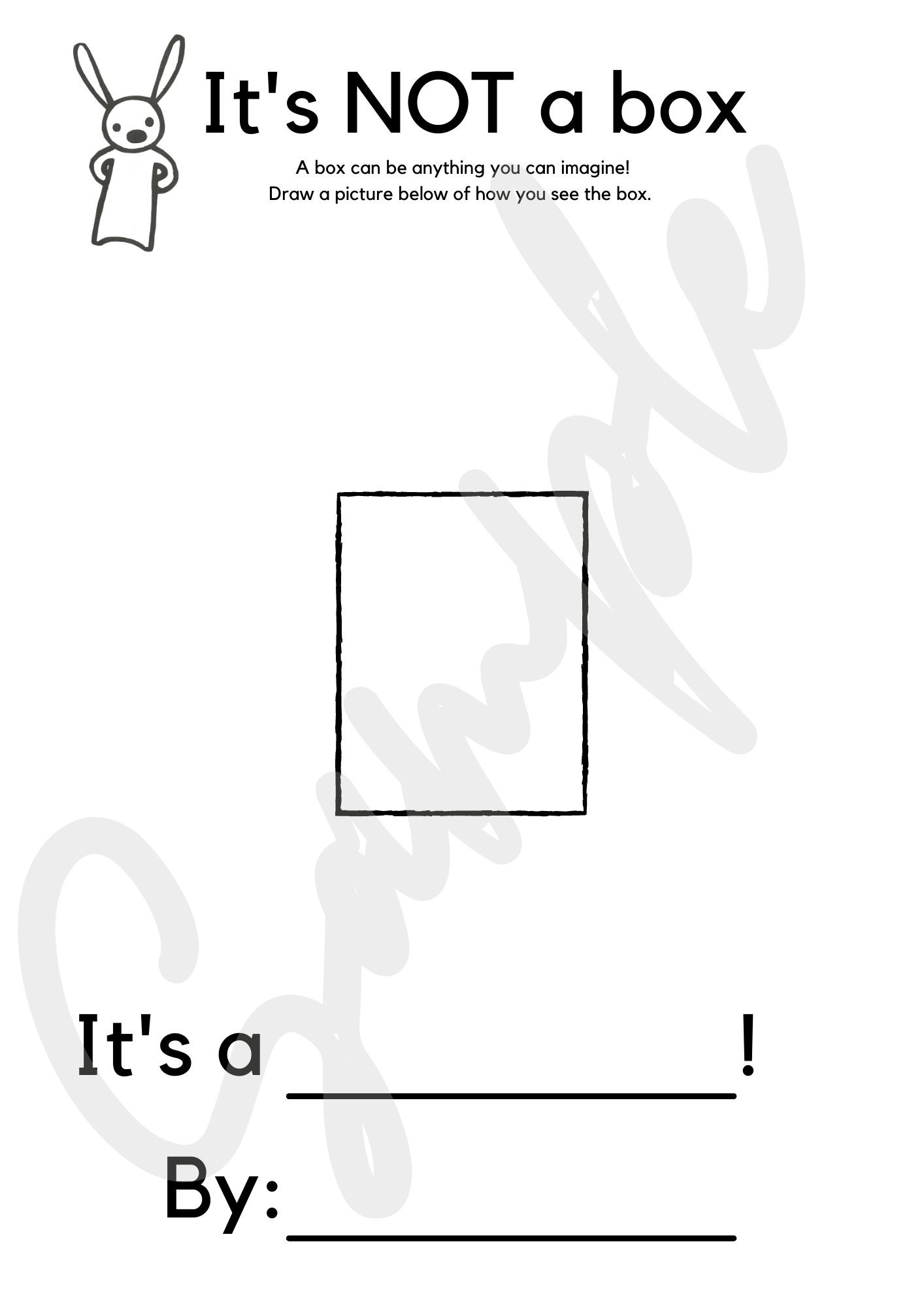 NOT a BOX Activity Worksheet Bundle - Etsy