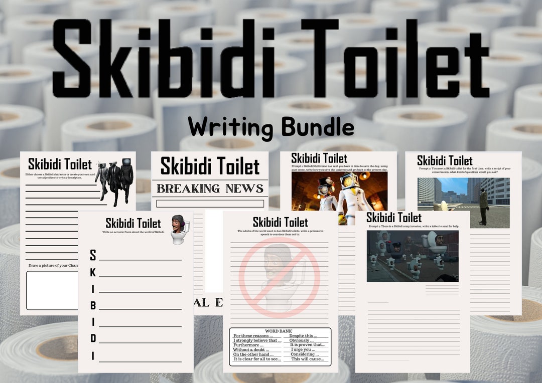 Skibidi Toilet Writing Bundle - Etsy