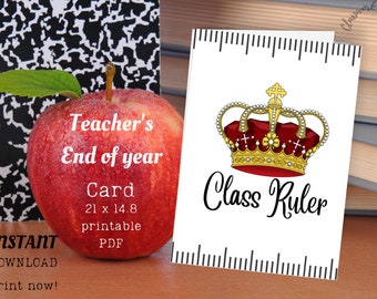 Teacher Appreciation Digital Download Cards Summer Fun Theme. Cute ...