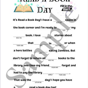 Fill in the BLANK Activity Book "mad Libs" Style - Etsy