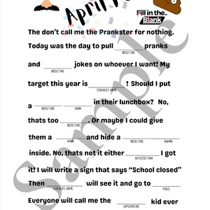 Fill in the BLANK Activity Book "mad Libs" Style - Etsy