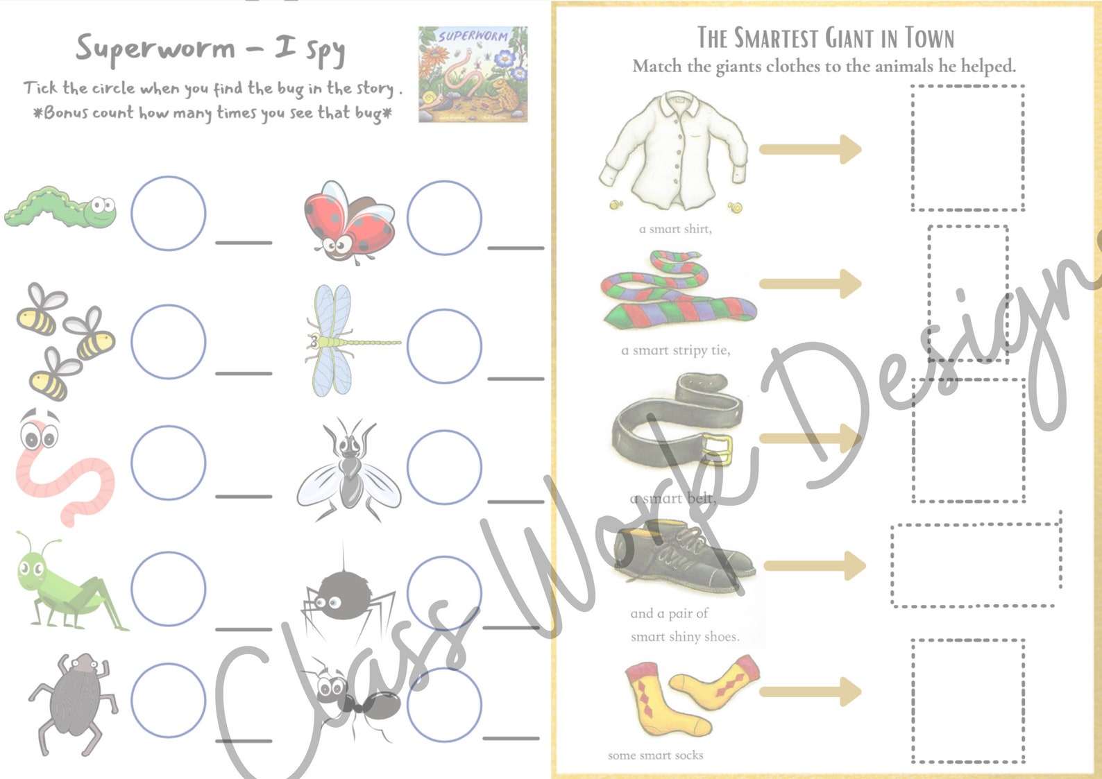Julia Donaldson Activity Worksheet Bundle - Etsy