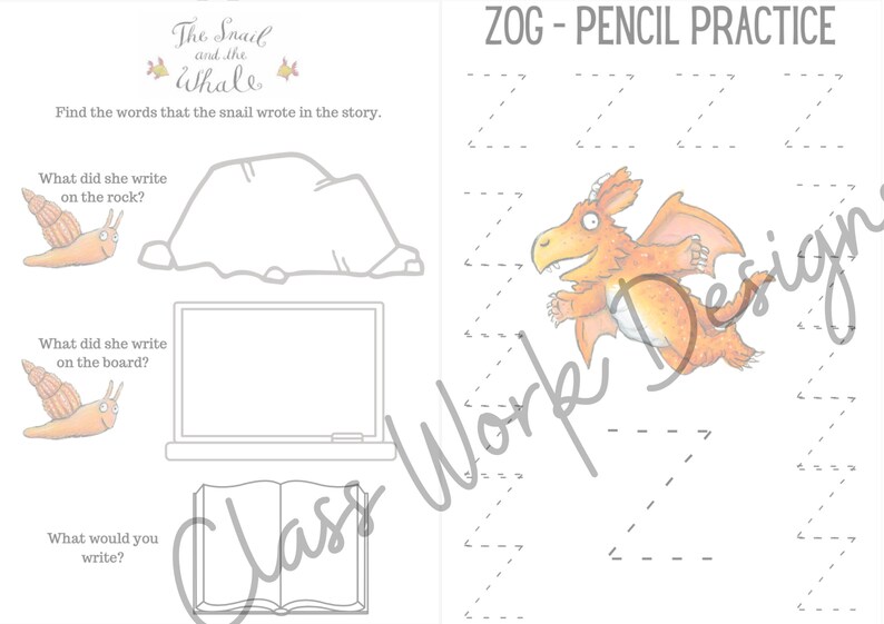 Julia Donaldson Activity Worksheet Bundle - Etsy