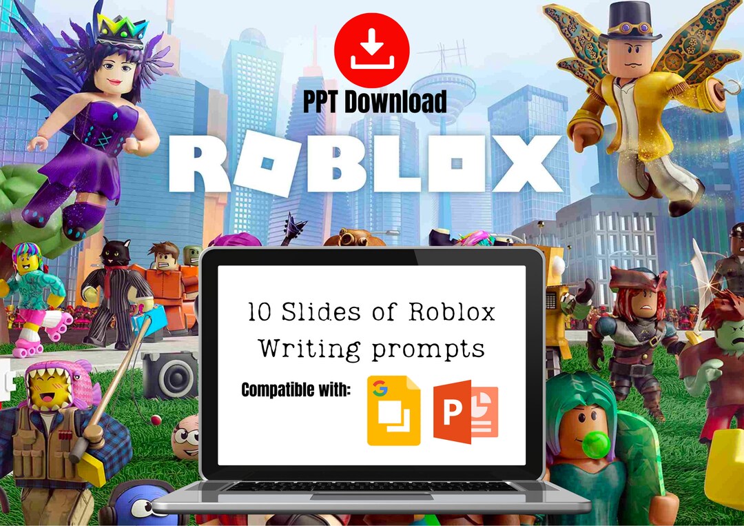 Roblox English Writing Prompt PPT | Powerpoint Template | Google Slides ...