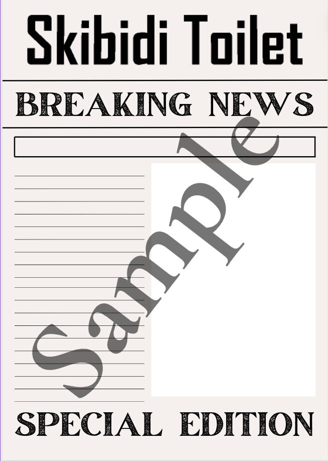 Skibidi Toilet Writing Bundle - Etsy