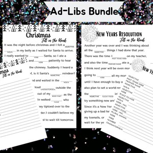 Mad-libs Winter Worksheet Bundle - Etsy