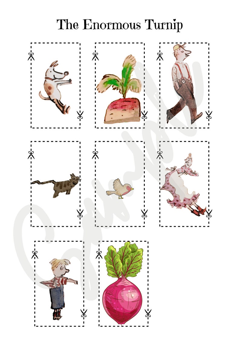 The Enormous Turnip Sequencing Activity | Cut and Paste | Reading ...