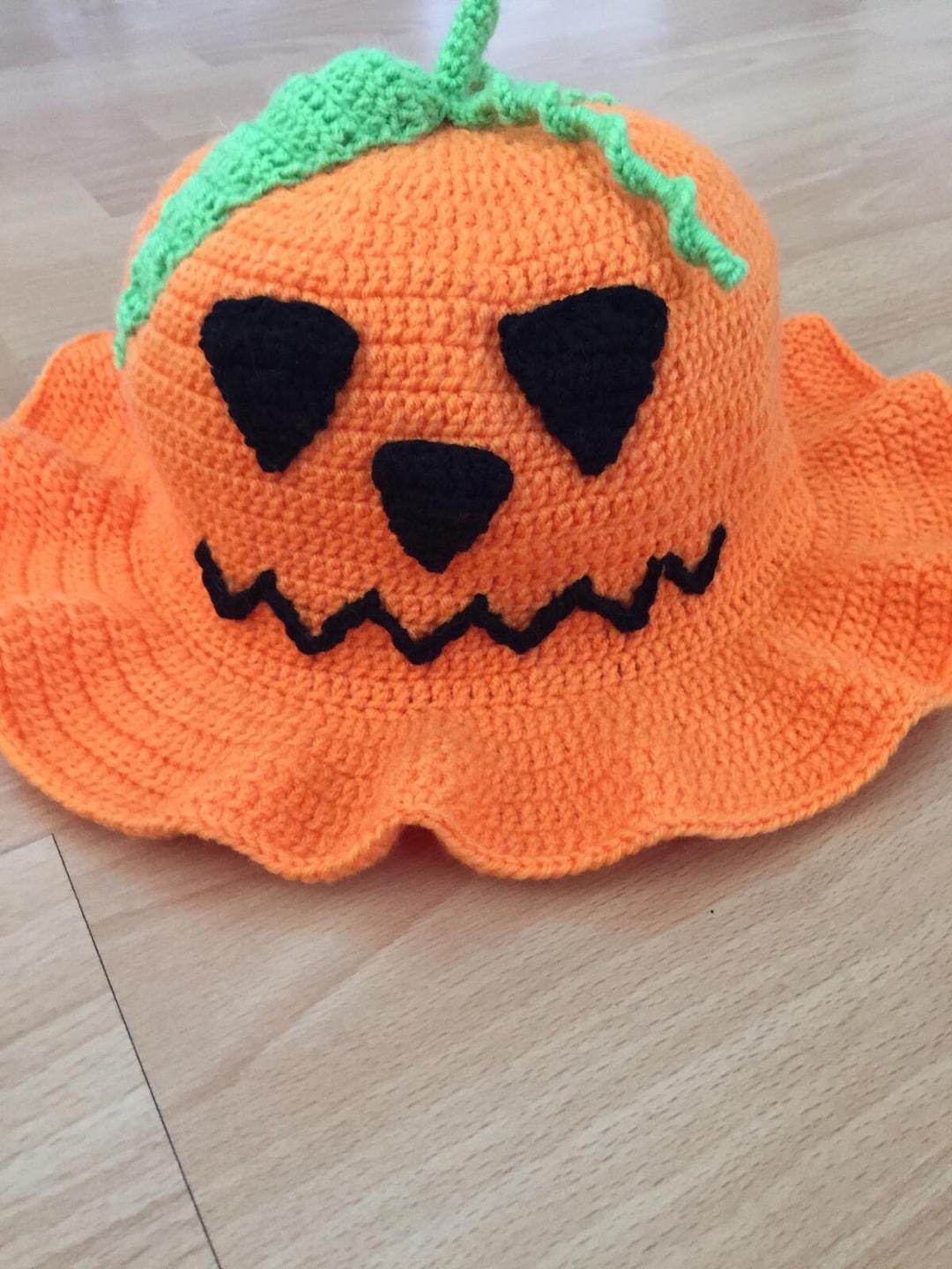 Halloween Hat Pumpkin Hat Halloween Costume Hand Knitted - Etsy