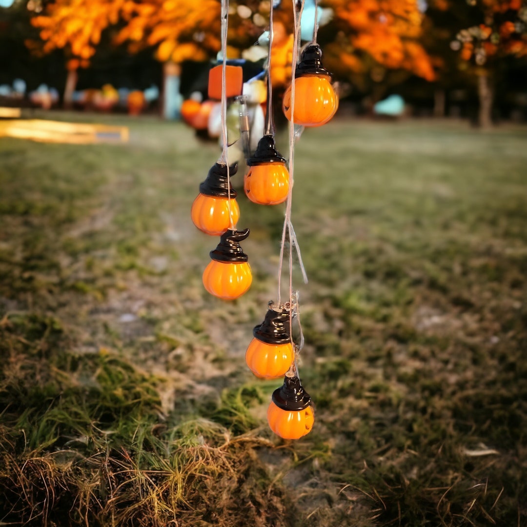 Trendy Halloween Pumpkin Solar Light - Etsy