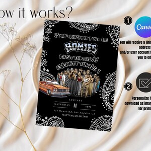 EDITABLE Homies Birthday Invitations, Homies Birthday Party, Homies ...