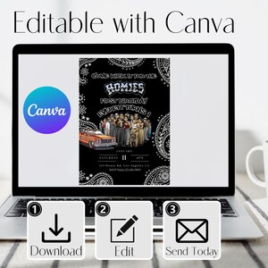 EDITABLE Homies Birthday Invitations, Homies Birthday Party, Homies ...