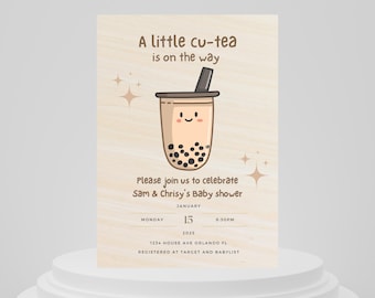 Boba Baby Shower Games, Bubble Tea Theme Party Instant Download, Canva ...