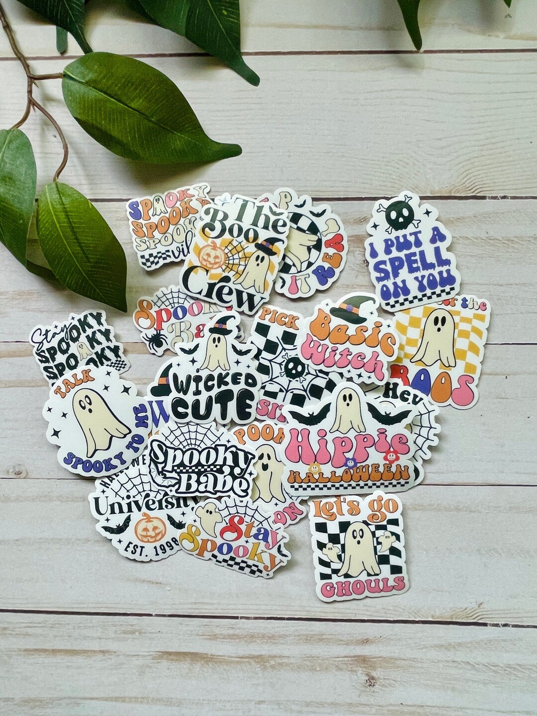 Halloween Sticker Pack, Spooky Sticker Bundle, Cute Fall Stickers ...