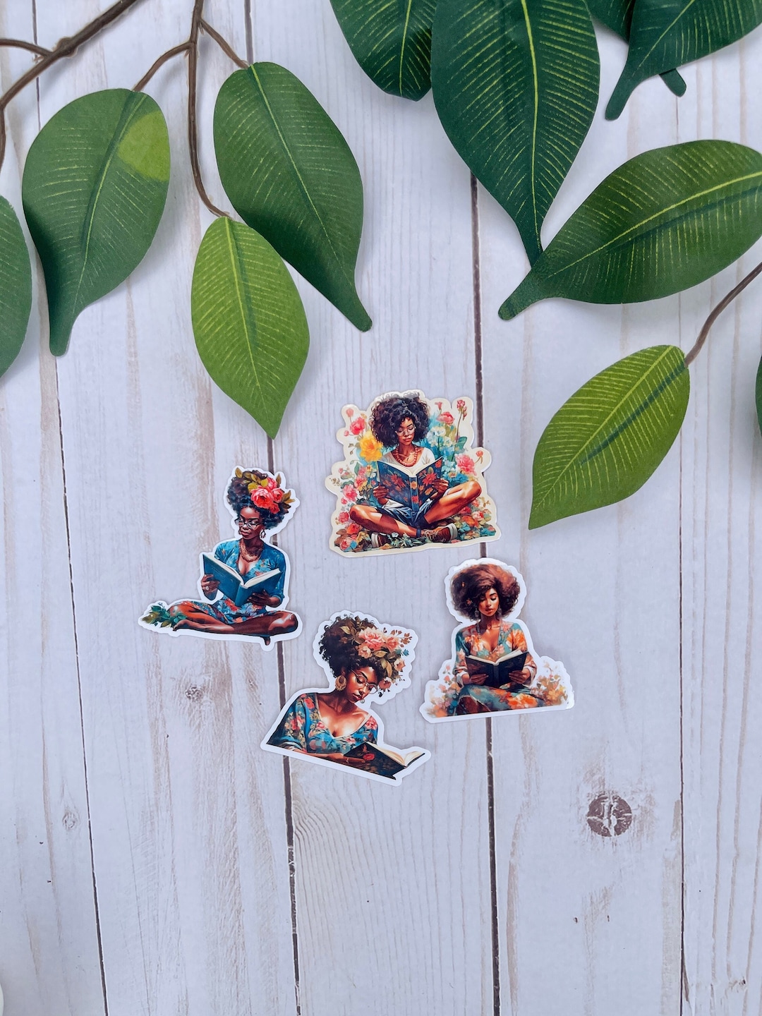 Black Girl Stickers, Melanin Vinyl Sticker, Stickers for Black Women ...