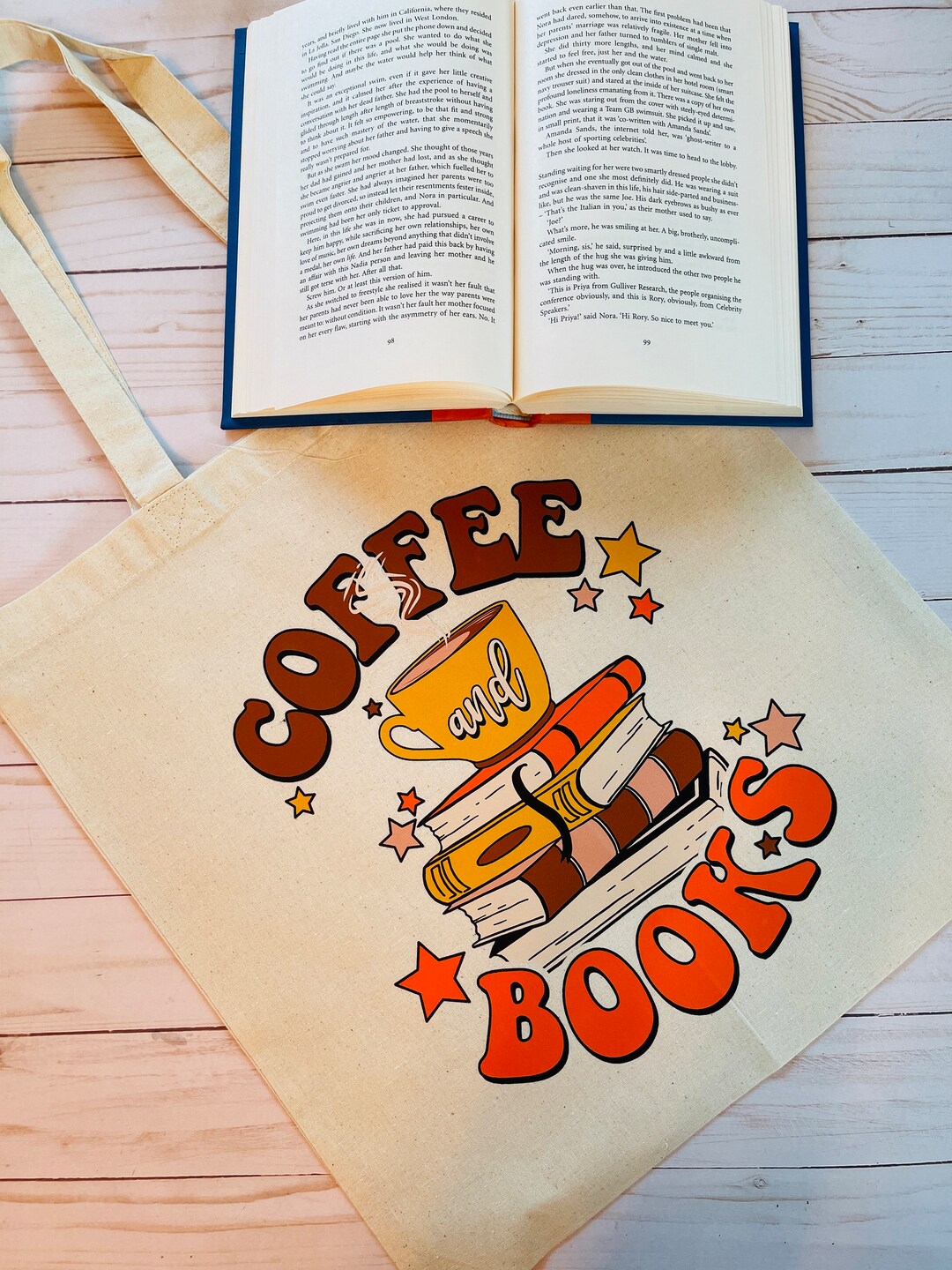 Book Lover Canvas Tote, Eco-friendly Shopping Bag, Reusable Market Tote ...