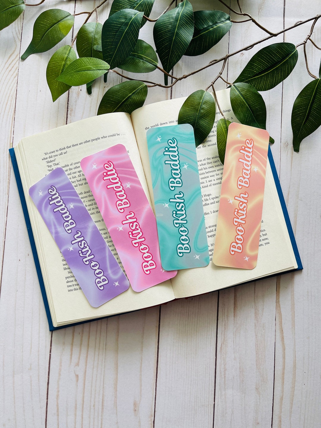 Bookish Baddie Bookmark, Pretty Bookmark, Gift for Reader, Book Lover ...