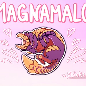 Monster Hunter | Magnamalo (マガイマガド) | Glossy Sticker | Great for ...
