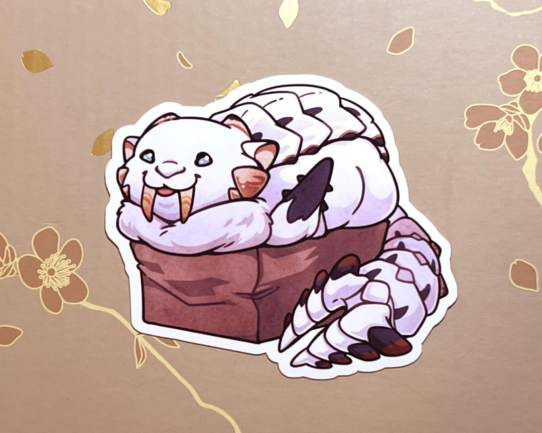 Monster Hunter | Chubby Barioth | Glossy Sticker | Great for Planners ...