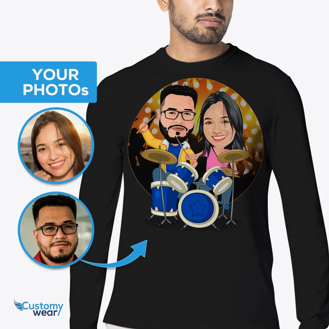 Custom Drummer Couple Long Sleeves Vocalist Heavy Metal Composer ...
