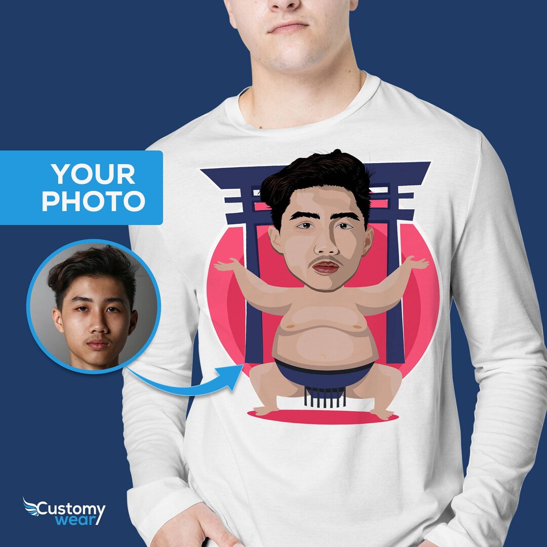 Custom Sumo T-shirt, Sumo Wrestler Caricature Art Shirts, Japanese Art ...