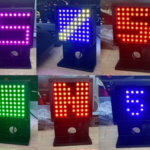 64 LED RGB Matrix for Sim Racing Flags and Gear Indicator | Etsy