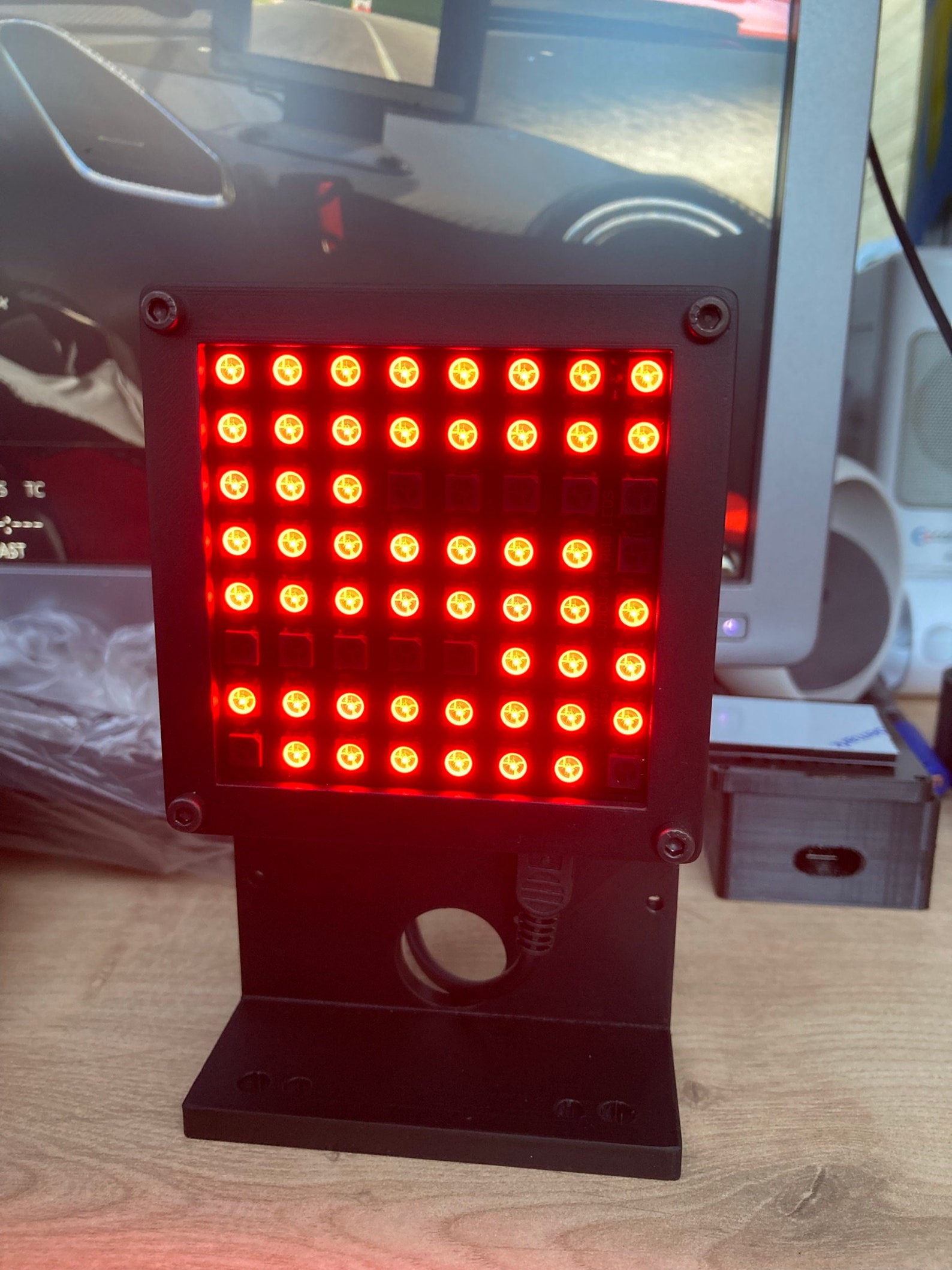 64 LED RGB Matrix for Sim Racing Flags and Gear Indicator | Etsy