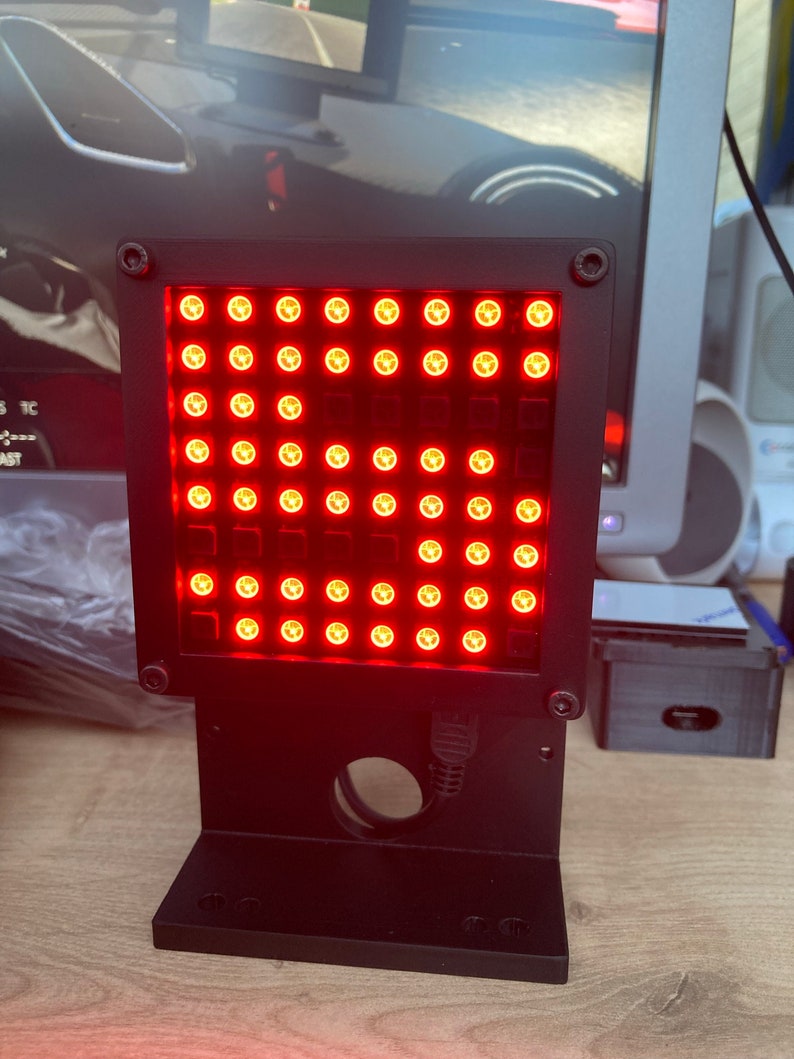 64 LED RGB Matrix for Sim Racing Flags and Gear Indicator | Etsy