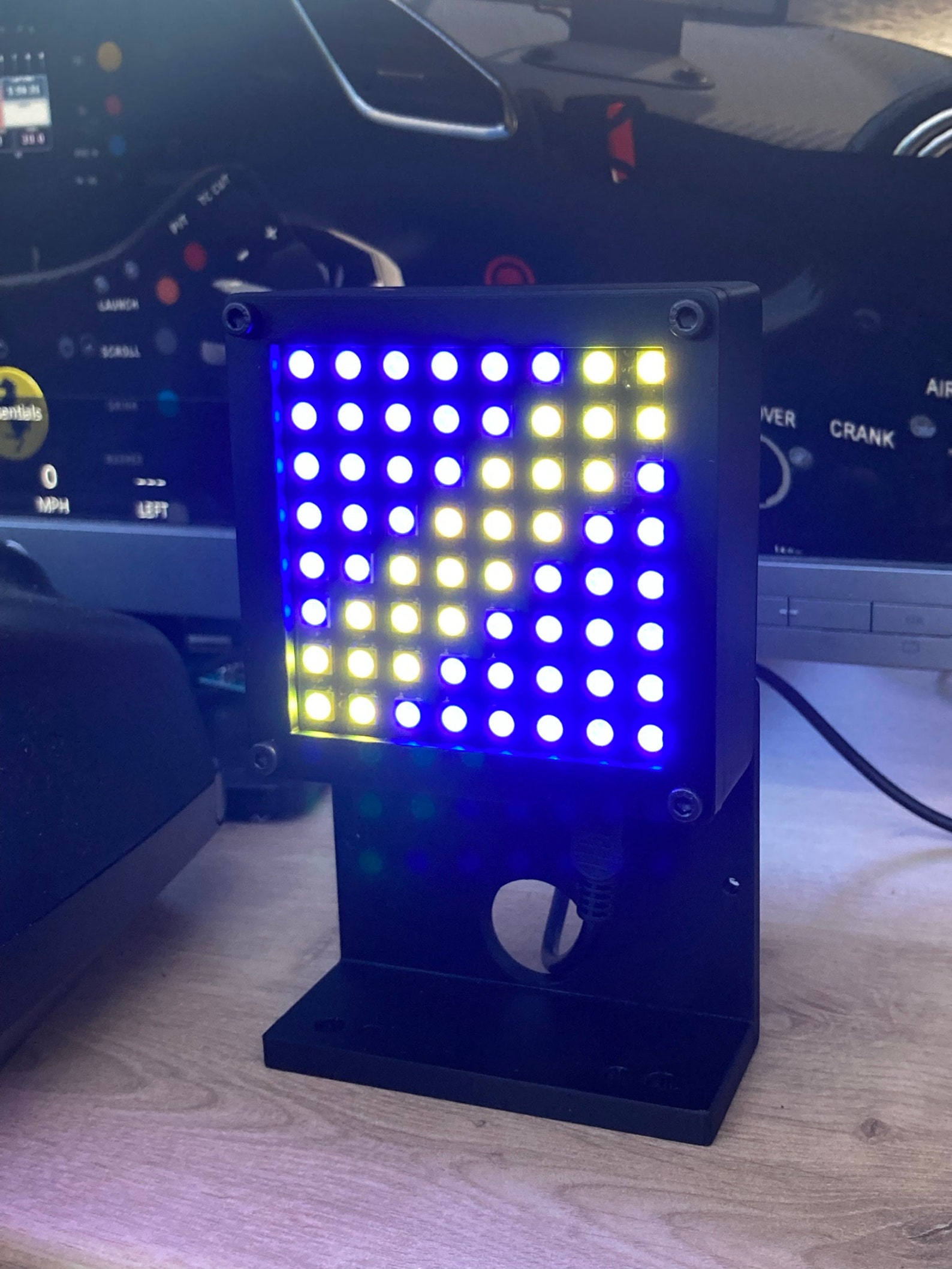 64 LED RGB Matrix for Sim Racing Flags and Gear Indicator | Etsy