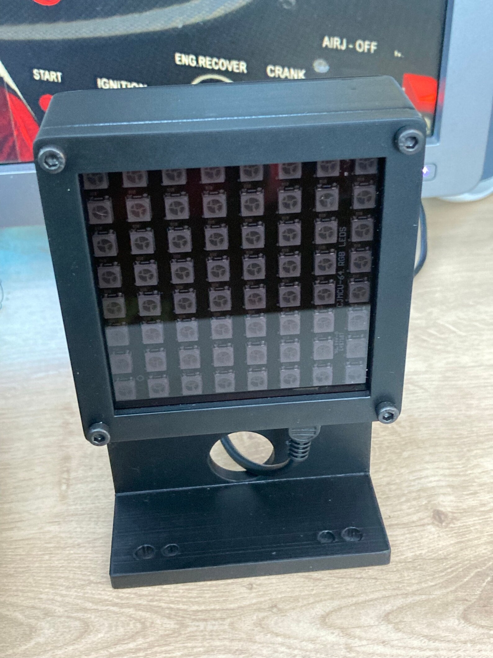 64 LED RGB Matrix for Sim Racing Flags and Gear Indicator | Etsy