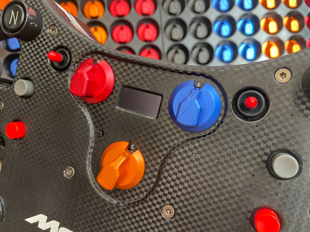 Anodized CNC Aluminium Encoder Knobs for Fanatec Mclaren GT3 Wheel ...