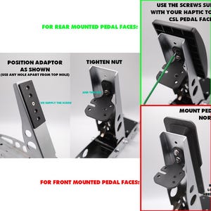 Simagic Rumble Haptic Pedal Reactor Neo P-HPR Neo Mount for Fanatec CSL ...