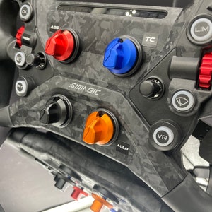 Simagic GT Neo Anodized CNC Aluminium Encoder Knobs (also Fits Generic ...