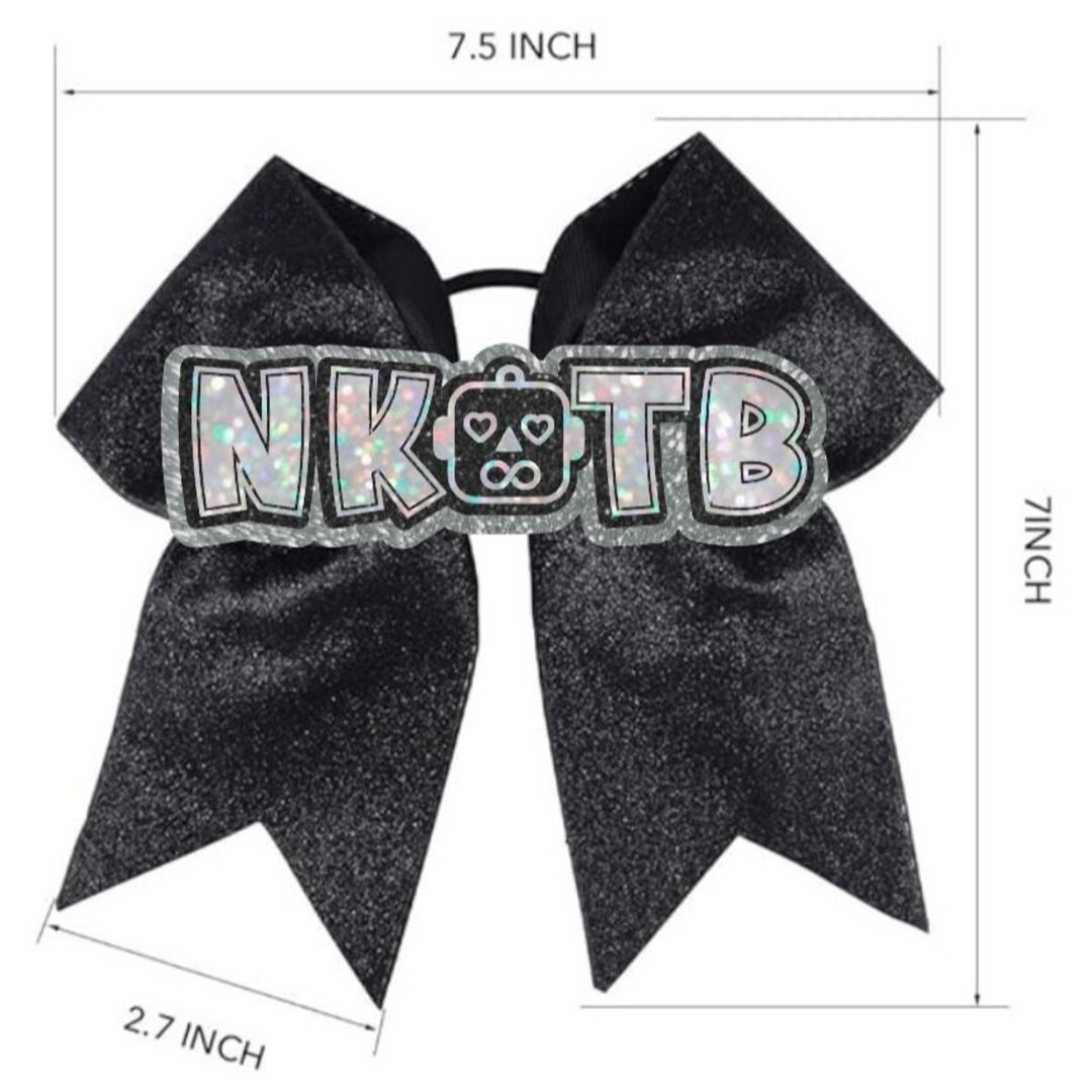 NKOTB New Kids on the Block Inspired Blockheads Vegas Glitter Cheer Bow ...