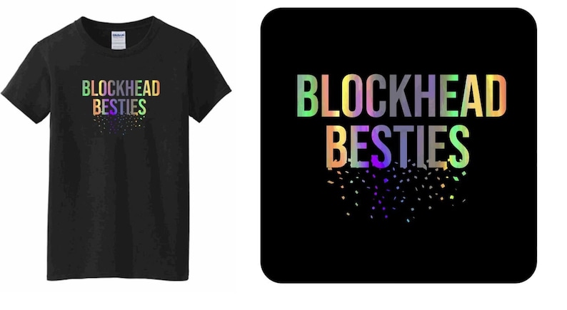 Blockhead Besties Confetti Hologram NKOTB Tee New Kids on the Block ...