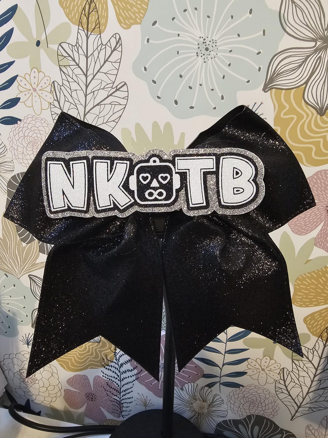 NKOTB New Kids on the Block Inspired Blockheads Vegas Glitter Cheer Bow ...