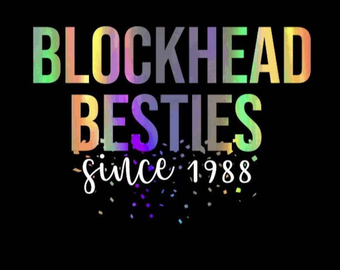 Blockhead Besties Since 1988 Confetti Hologram NKOTB Tee New Kids on ...