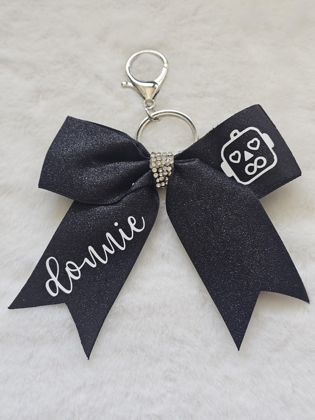 NKOTB New Kids on the Block Blockhead Bow Keychain: Sparkle Rhinestone ...