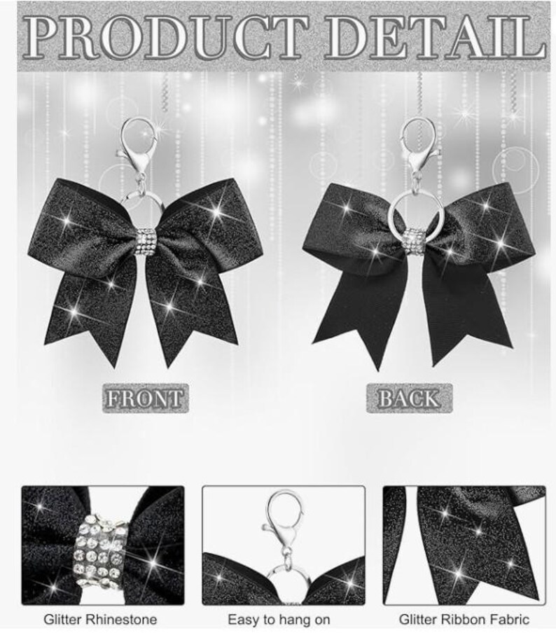 NKOTB New Kids on the Block Blockhead Bow Keychain: Sparkle Rhinestone ...