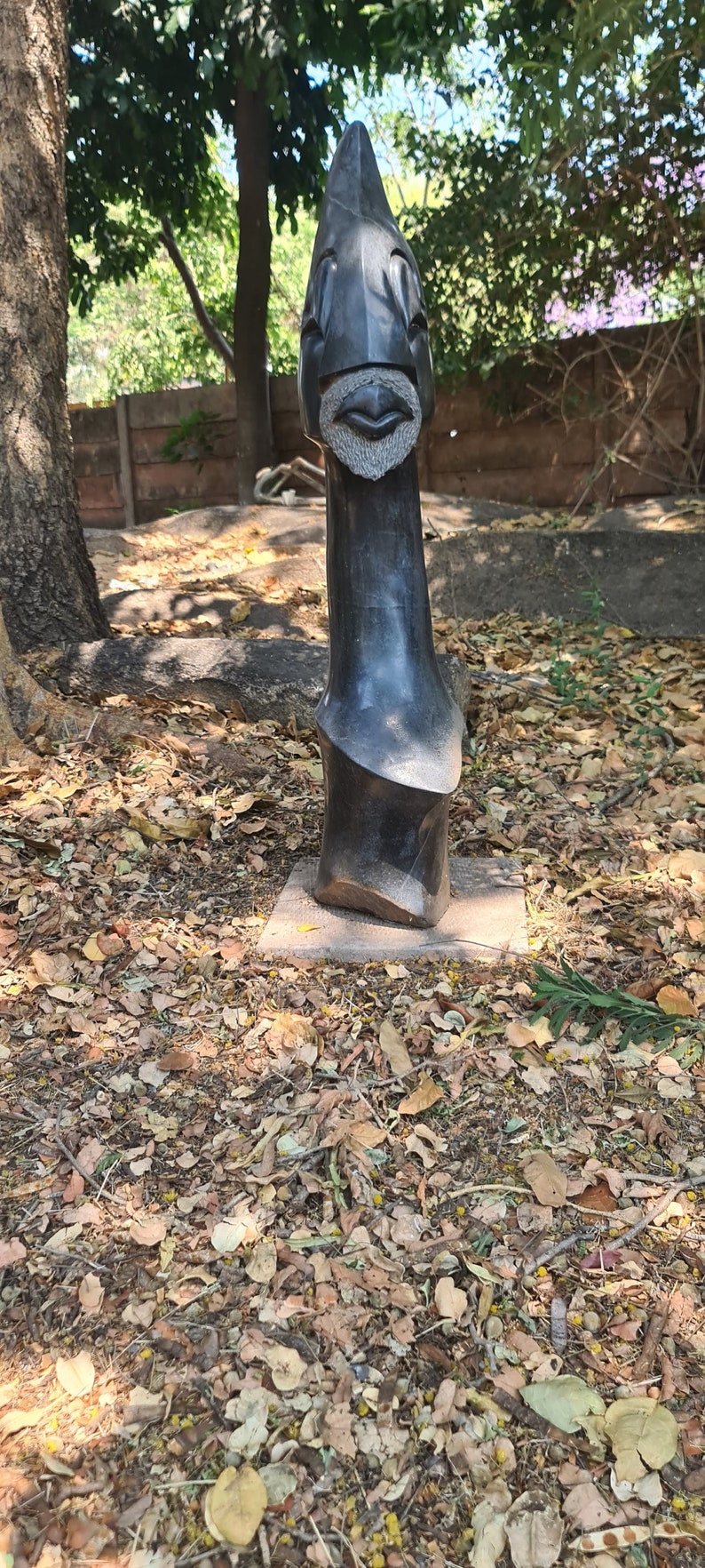 Shona Art, the Old Man Sculpture on Springstone Rock Carved by Jorum ...