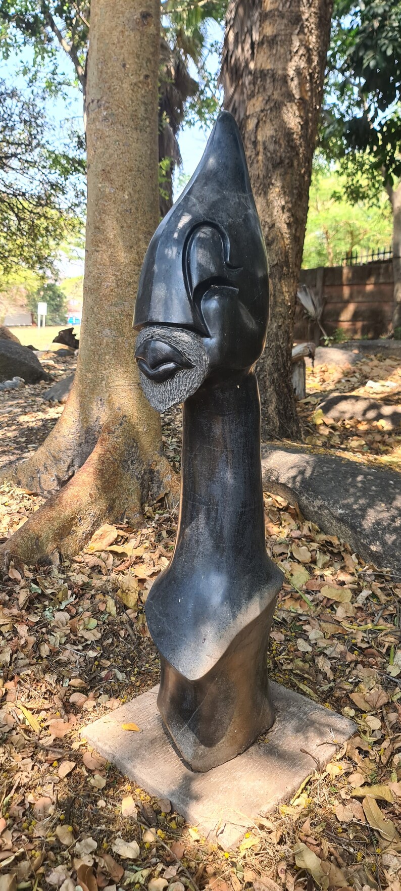 Shona Art, the Old Man Sculpture on Springstone Rock Carved by Jorum ...