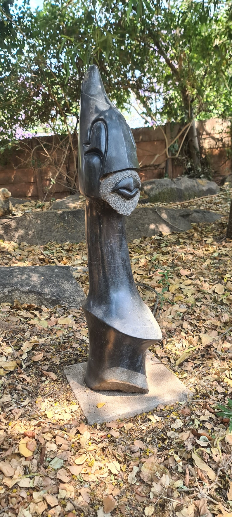 Shona Art, the Old Man Sculpture on Springstone Rock Carved by Jorum ...