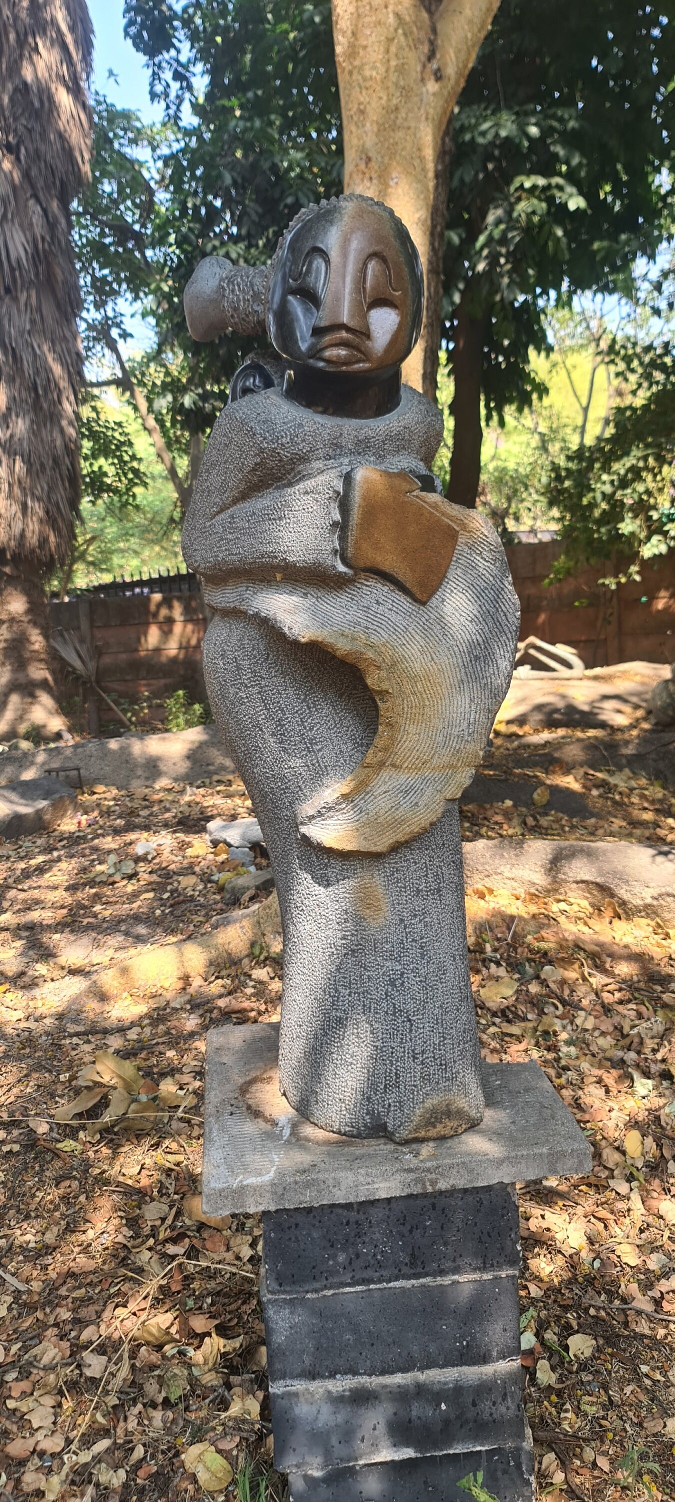 Mother and Daughter Sculpture on Springstone Rock Carved by Jorum - Etsy