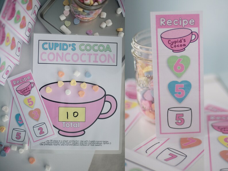 Preschool Valentine Activity Bundle Cupid's Cocoa Kit / Heart Boxes ...